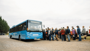 Photo 2 Fieldays visitors are encouraged to catch a free bus or use ...